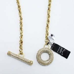 INC International Concepts | Jewelry | New W345 Tags Gold Pave Toggle ...